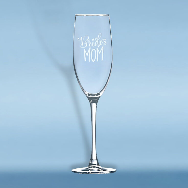 Engraved Champagne Flute - Custom Crafted Engraving